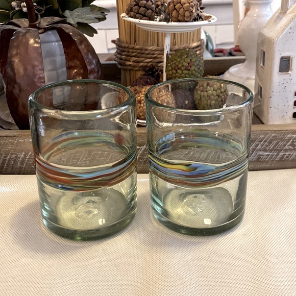 Handmade | Dining | 2 Handmade Hand Blown Drinking Glasses | Poshmark
